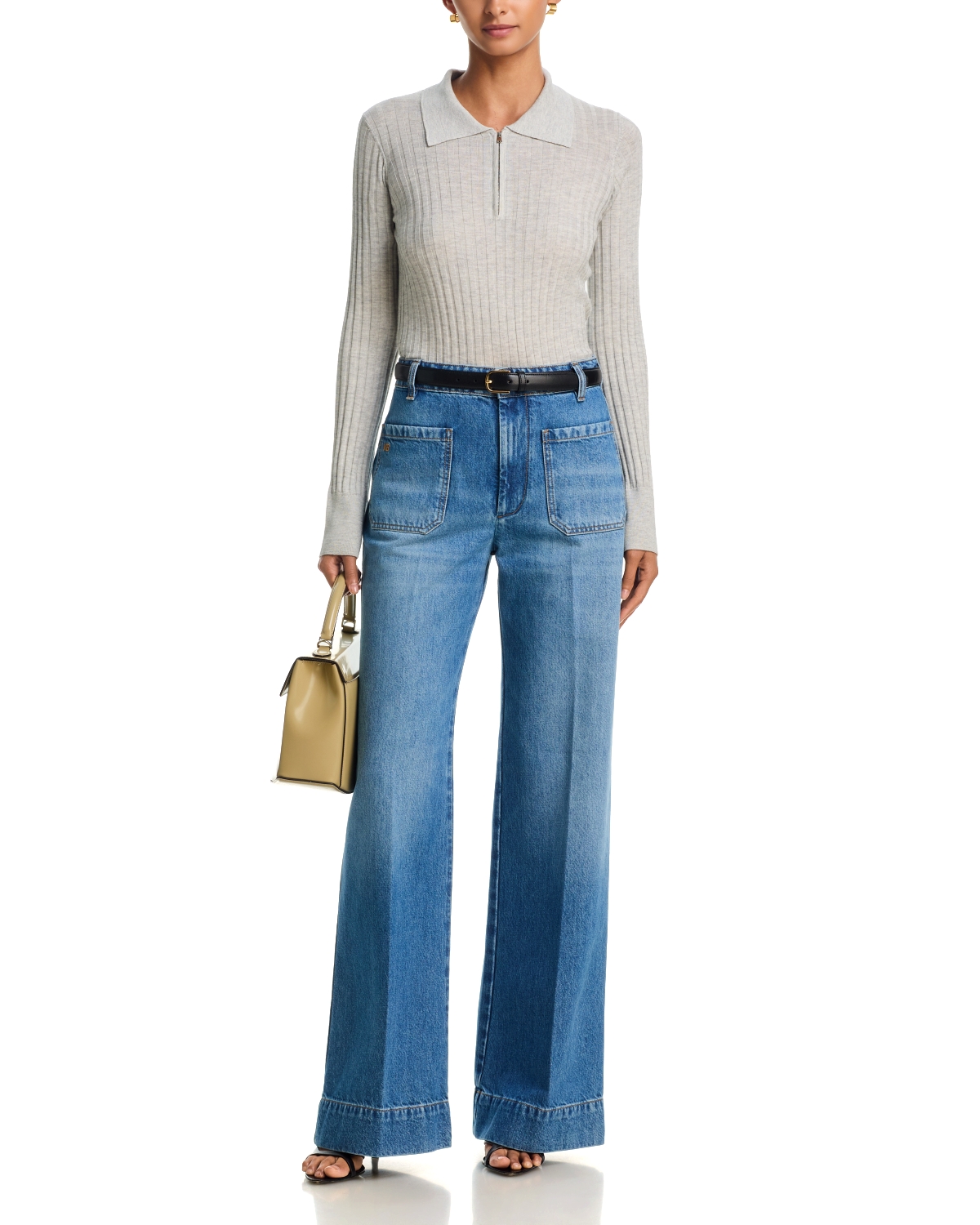 VICTORIA BECKHAM Victoria Beckham Alina Wide Leg Jeans